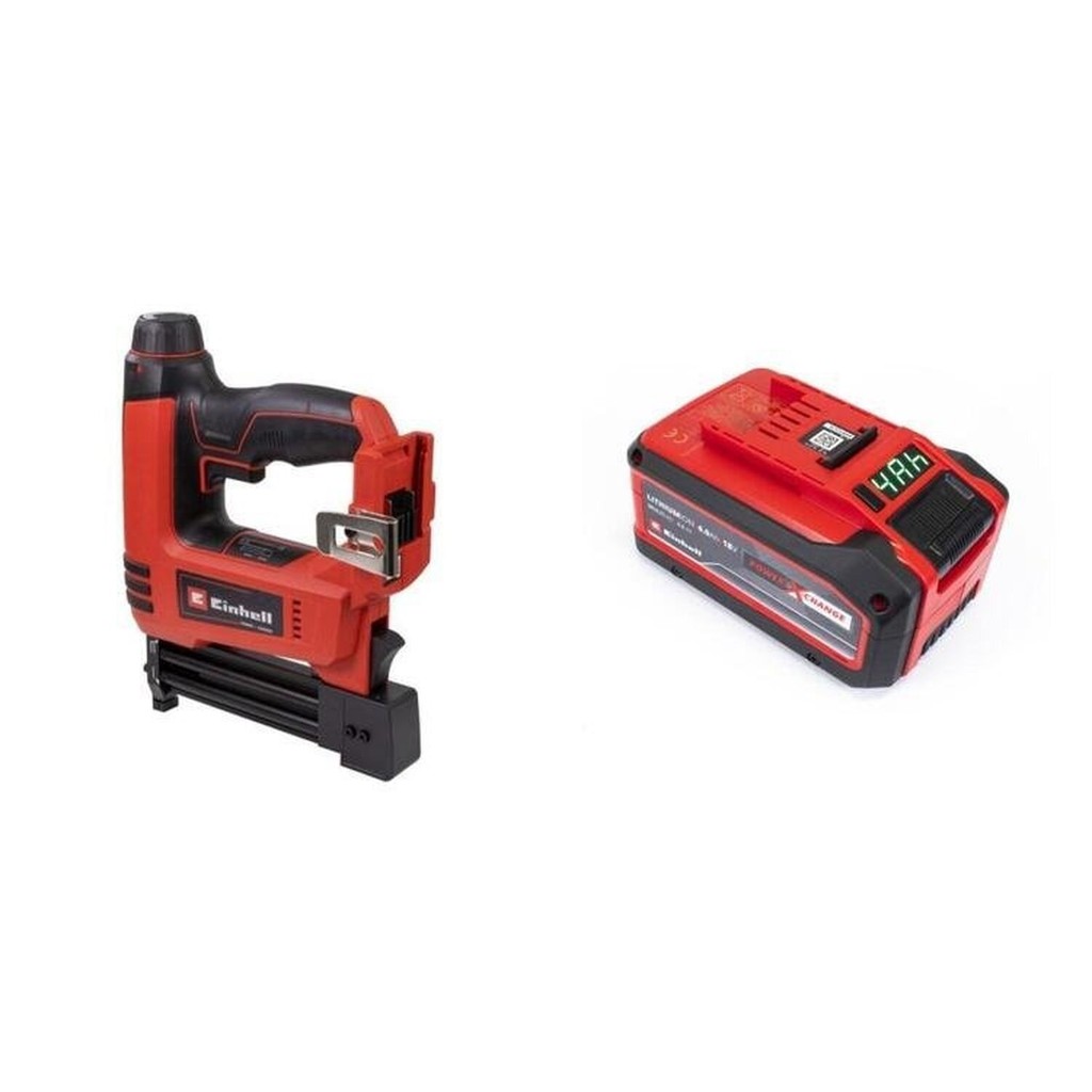 Kit Grampeador e Pinador À Bateria Te-cn 18 Li-solo Einhell com Bateria Power X-change 18v 4-6ah ...