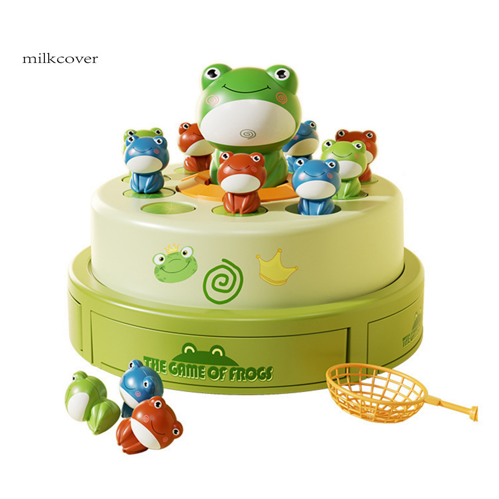 Children Bouncing Frog Toy Board Game Electric Launcher Educational ...
