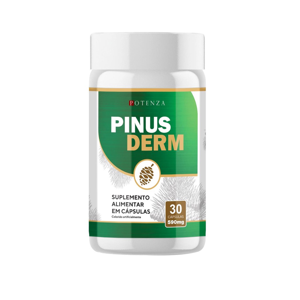 Pinus Derm Extrato de Pinus Pinaster 590mg 30 Cápsulas | Shopee Brasil