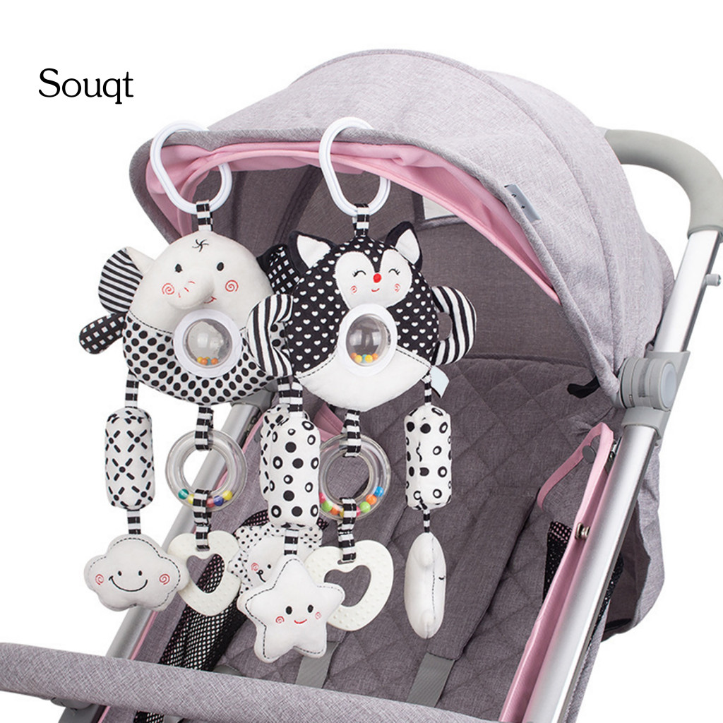 Spiral Plush Toy for Strollers Infant Development Adorable Fox Design ...