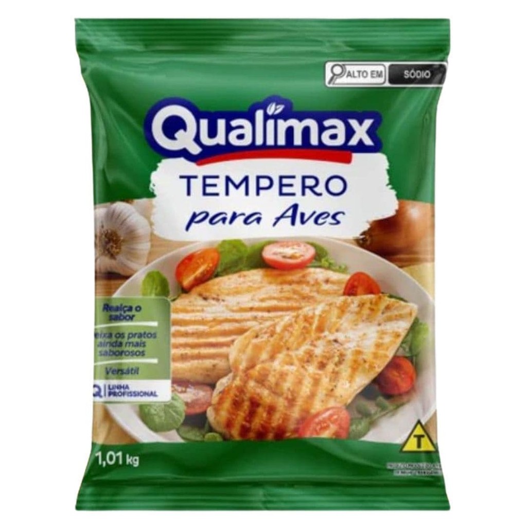 Tempero Qualimax para Aves Pronto em pó 1,01kg Frango Peru Chester ...
