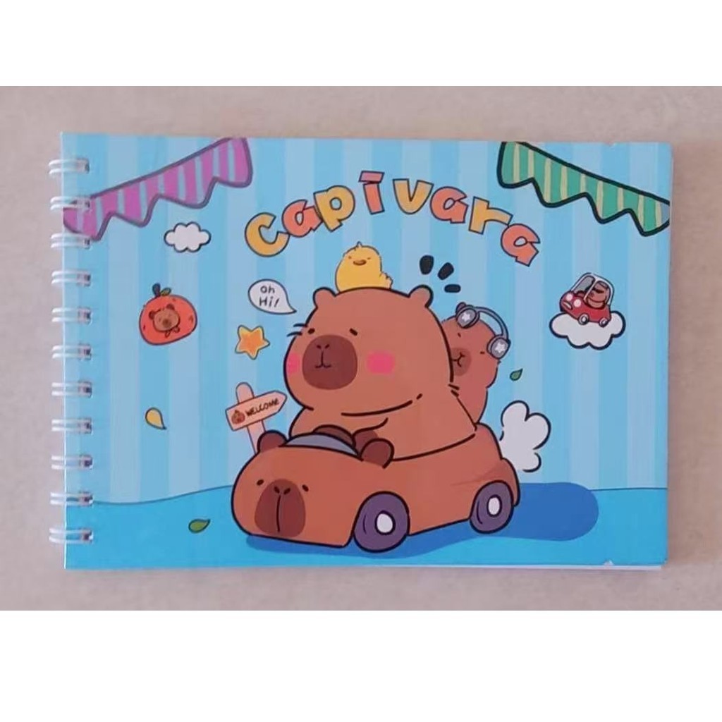 Livro de Colorir Capivara 50 Folhas Caderno de Desenho Pintura Coloring ...