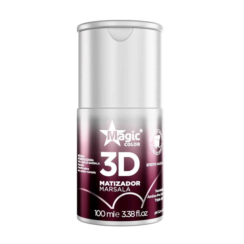 Matizador 3D Magic Color Marsala - Efeito Marsala - 100ml | Shopee Brasil