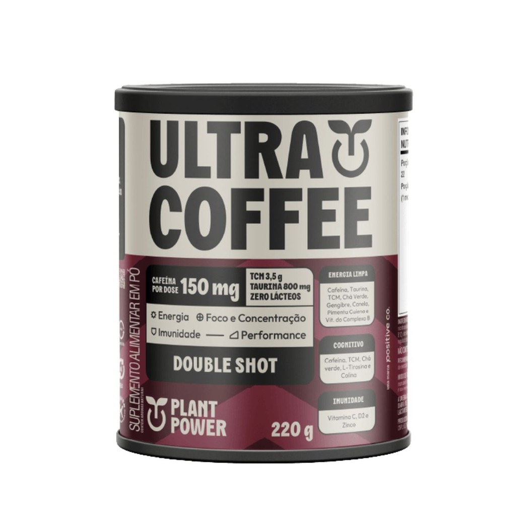 Ultracoffee sabor Double Shot Plant Power 220g | Shopee Brasil