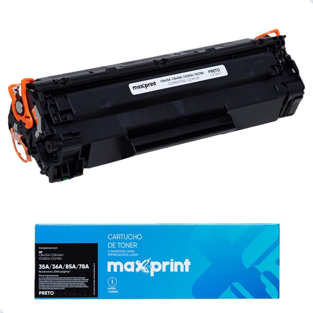 Toner Universal Compatível c/ Impressoras HP CB435A 35A CB436A 36A ...