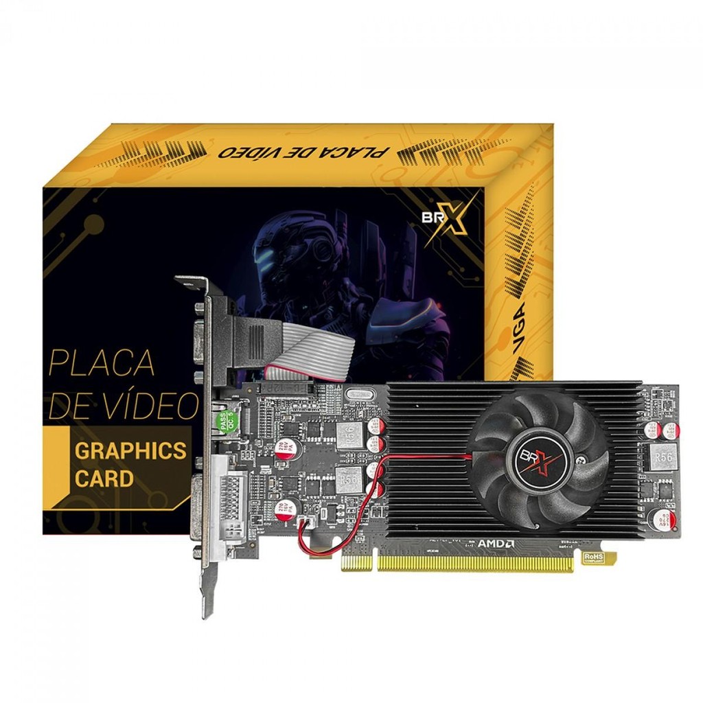 Placa de Vídeo BRX AMD Radeon R5 240, 2GB, GDDR3, 128bit, PVBRX-AMD ...