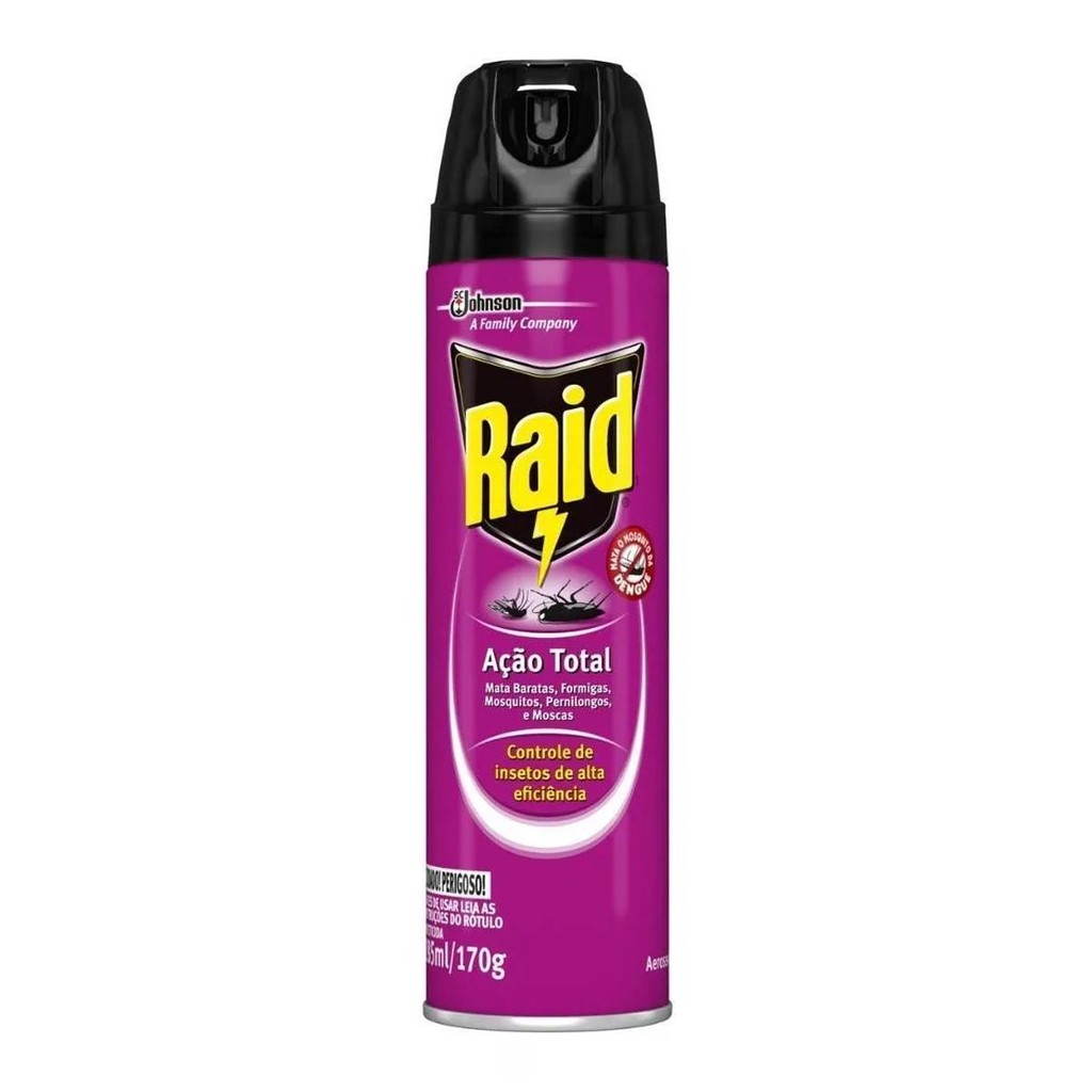 Inseticida Raid Acao Total Aero 285ml | Shopee Brasil