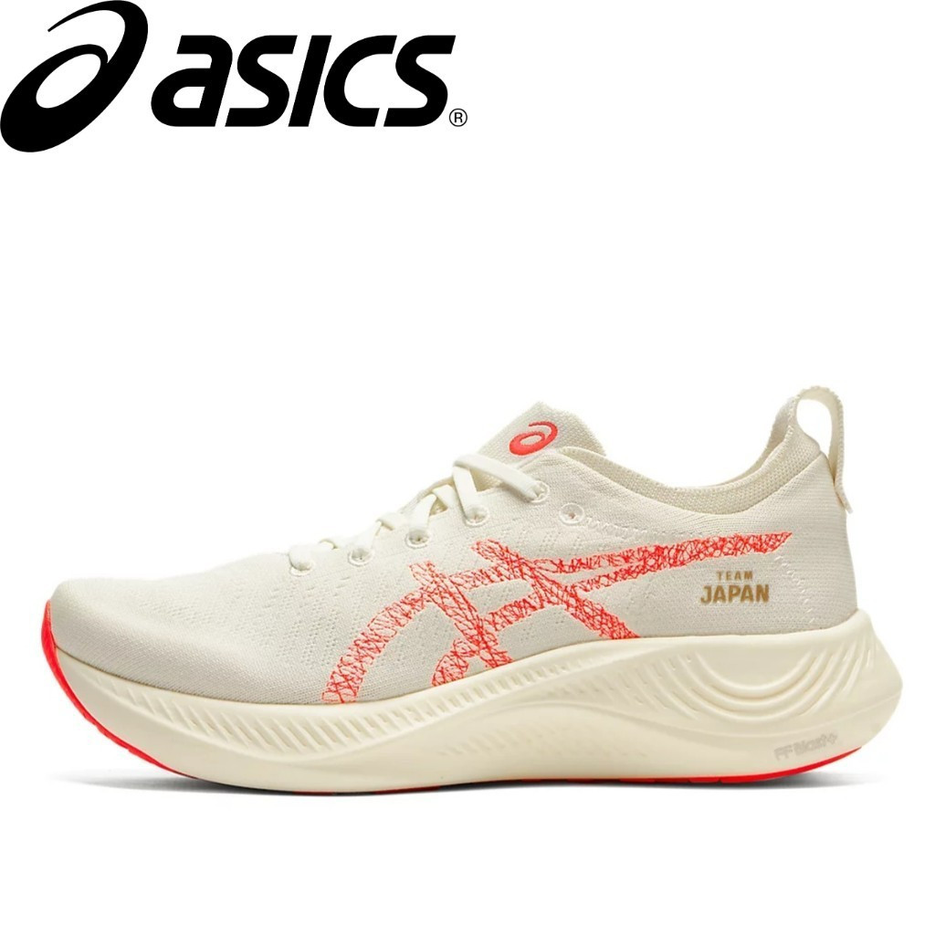 ASICS Nimbus mirai paris Branco Vermelho Confortável Tênis De Corrida ...