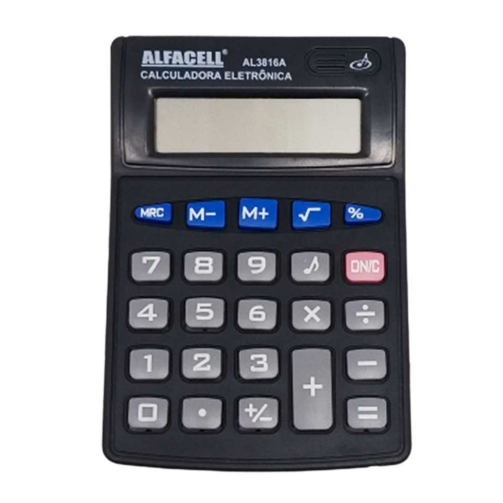 Calculadora Eletrônica de Mesa 8 Dígitos 10,6x7,4x3cm Imporiente | Shopee Brasil