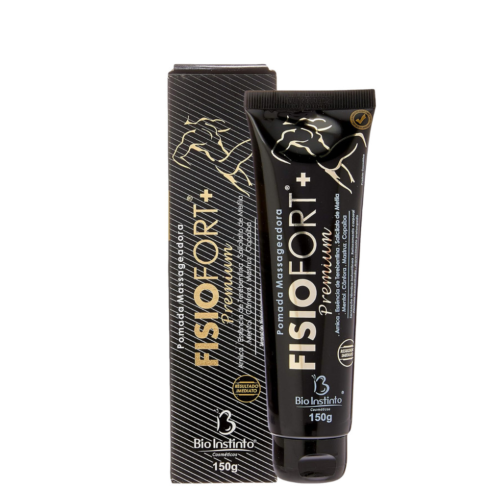 1 Unindades Pomada Fisiofort Premium Extra Forte Preta Dores Musculares ...