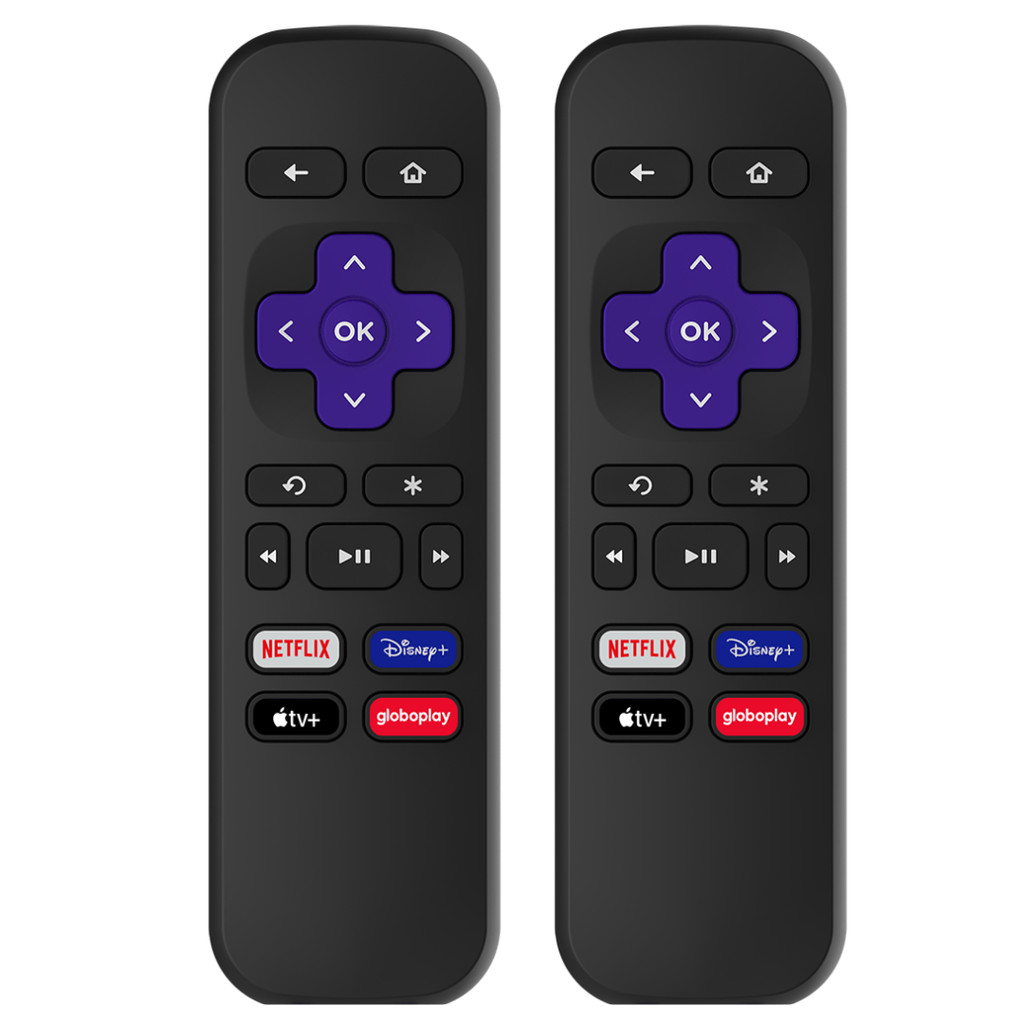 Kit 2 controles remoto p\ roku express dispositivo de streaming ...