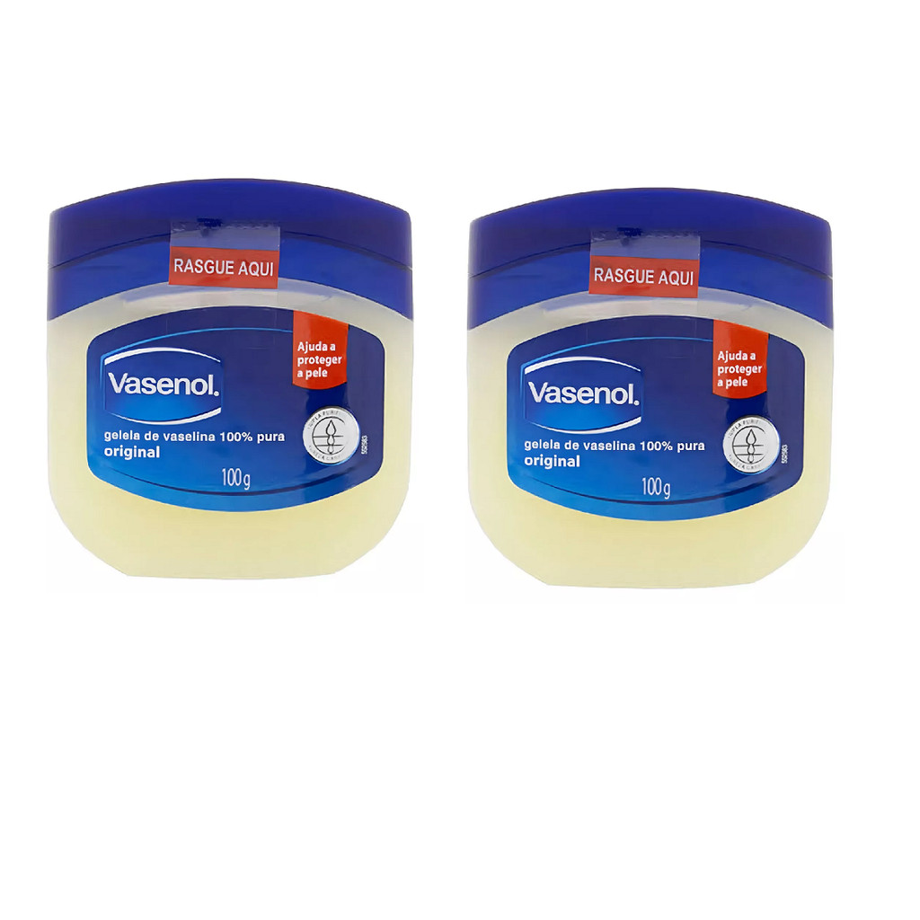 Kit 02 Vasenol Geleia De Vaselina 100% Pura 100g | Shopee Brasil