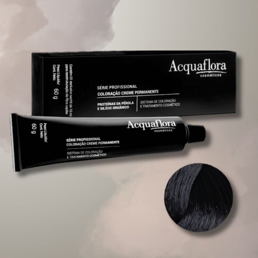 Coloração Creme Permanente Escolha Sua Cor - Acquaflora | Shopee Brasil