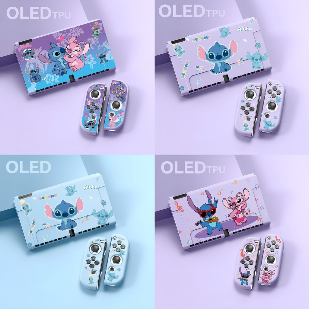 Disney Stitch Couple Switch OLED Capa Protetora TPU Soft Shell ...