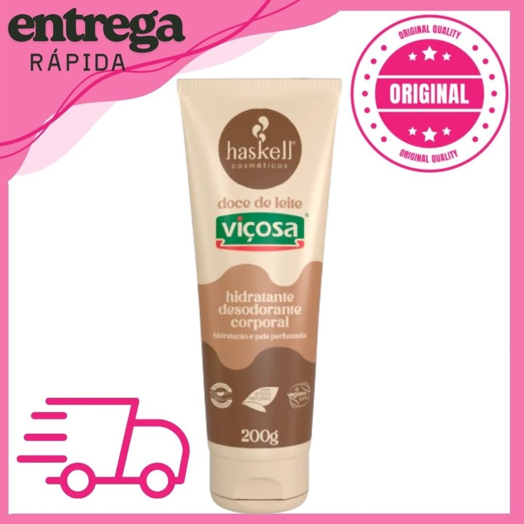 Hidratante Desodorante Corporal Haskell Doce de Leite Viçosa – 200g ...