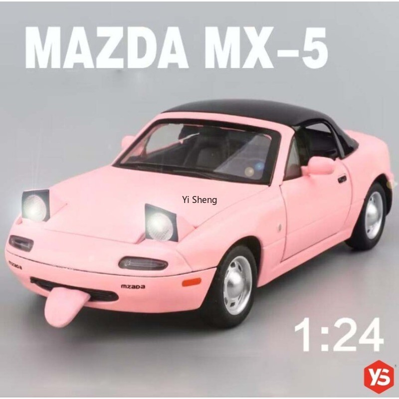 1 : 24 Escala Diecast Mazda Miata MX-5 Convertible Coupe Car Modelos De ...