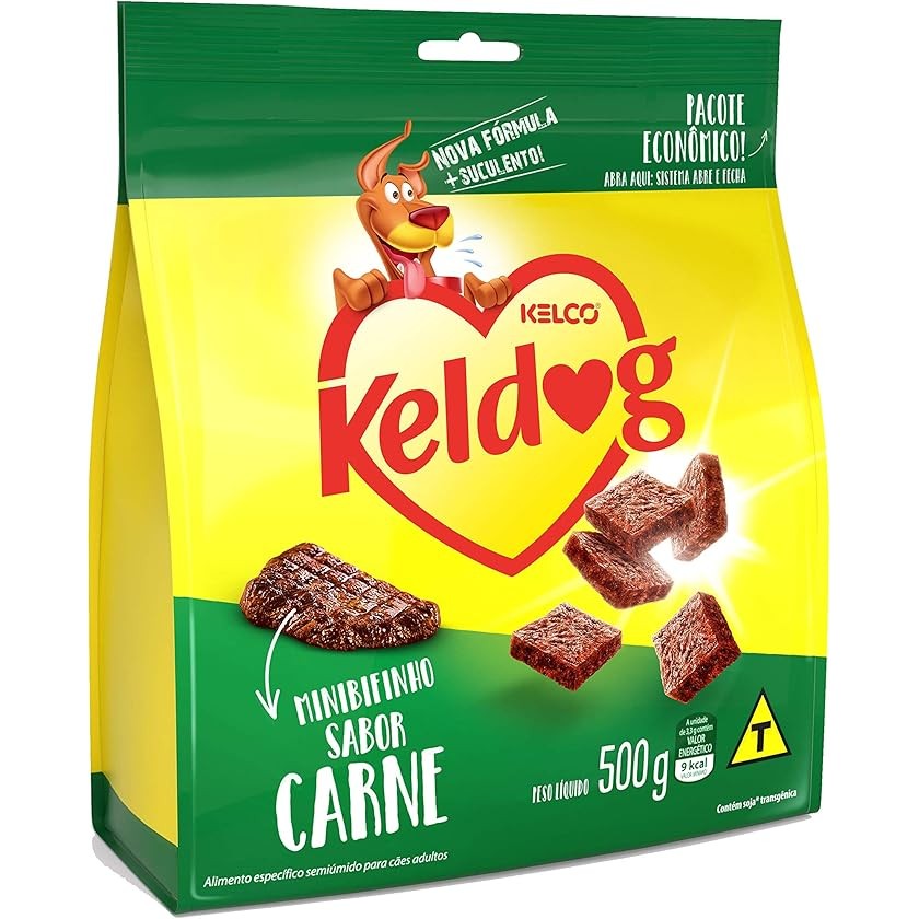 Kit 02UN Bifinho Keldog Sabor carne 500g | Shopee Brasil