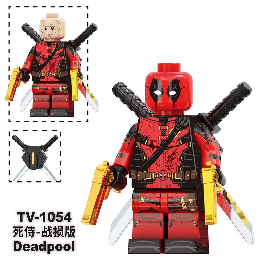 Compatível com Lego Blocos Super-Heróis Série Deadpool Wolverine versão ...