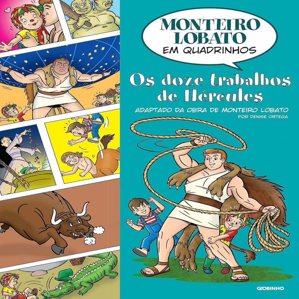 Os Doze Trabalhos de Hércules ( Em Quadrinhos) autor Monteiro Lobato | Shopee Brasil