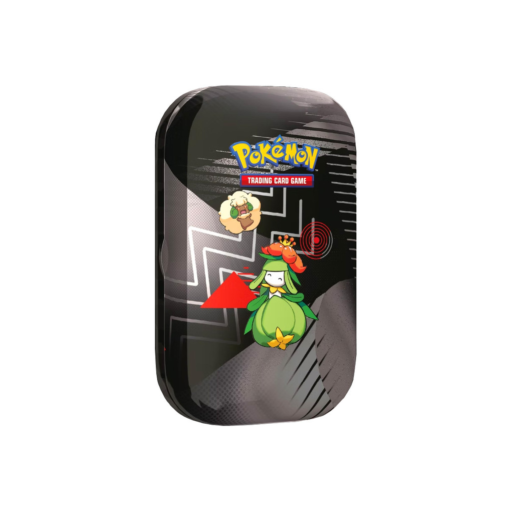 Mini Lata Pokemon Raio Preto e Fogo Branco De Liligant E Whimsicott ...