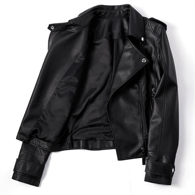 jaqueta de couro feminina size motoqueira original motoqueira jaquetas ...