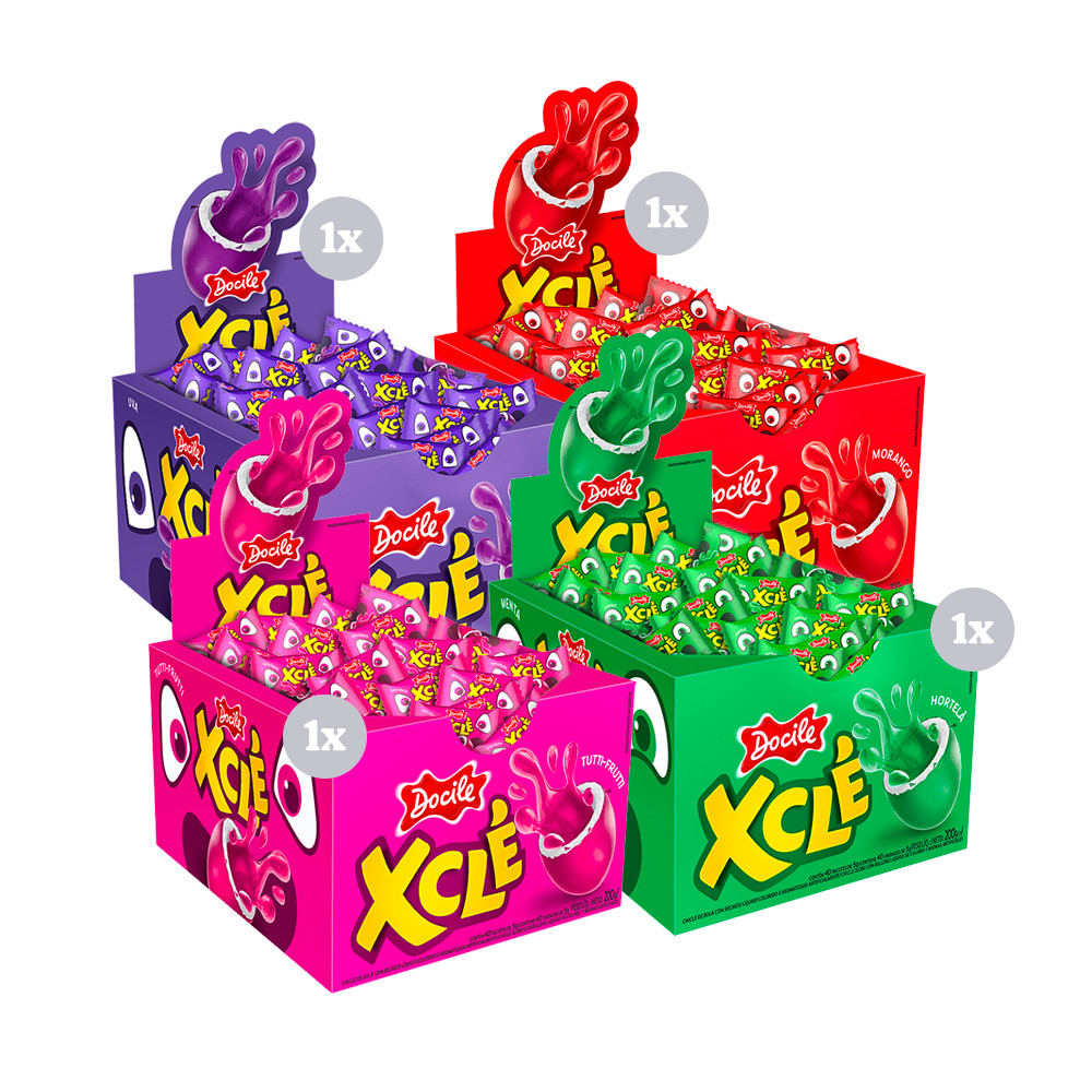Kit Xclé Sortido Bala Docile | Shopee Brasil