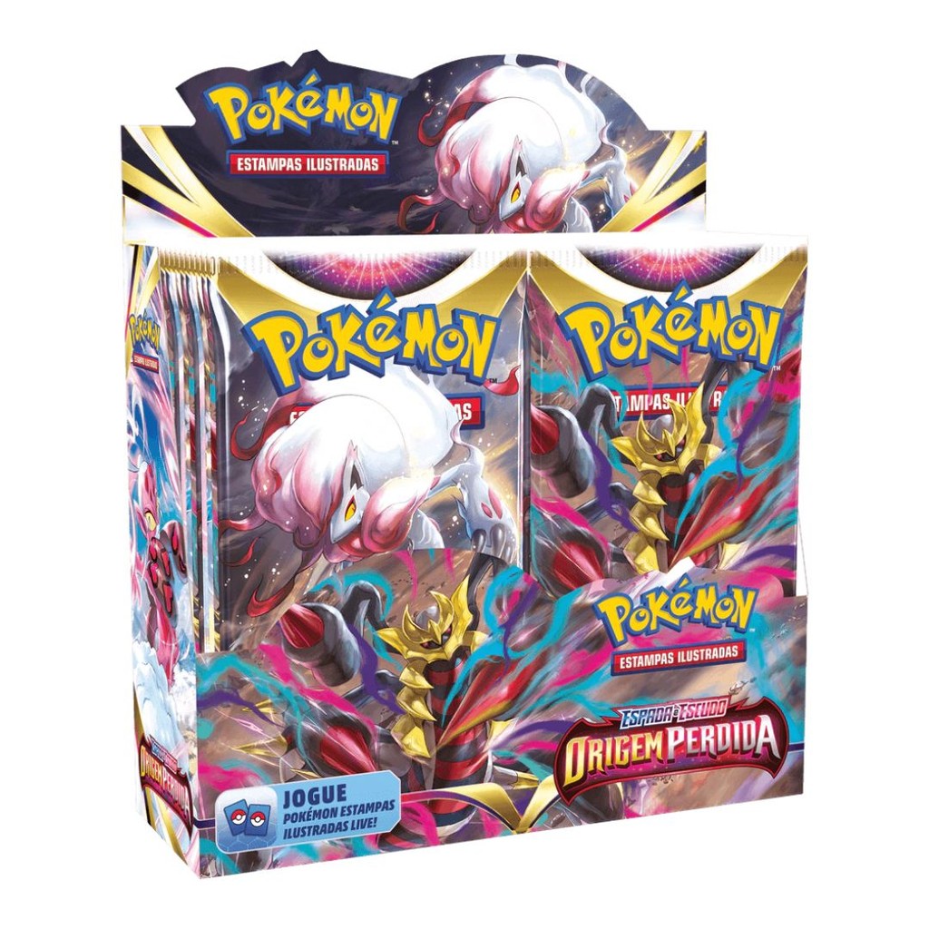 Caixa De Booster Espada e Escudo Origem Perdida Pokémon | Shopee Brasil