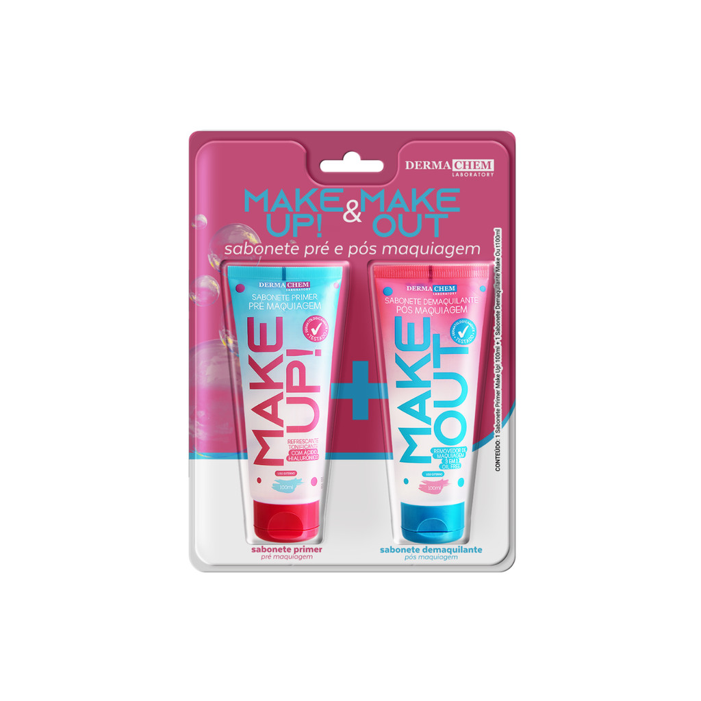 Derma Chem Kit Sab Demaq Make Out+ Sab Prim Make Up | Shopee Brasil