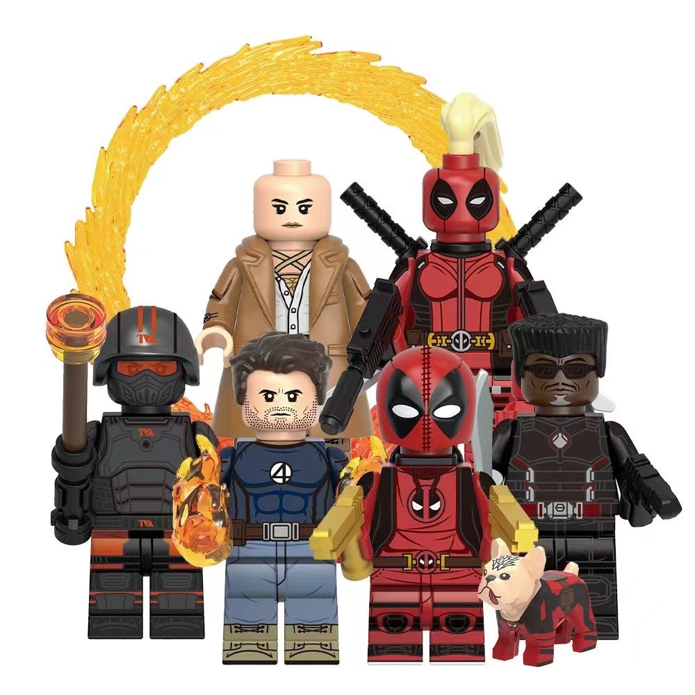 Super-Heróis X Man Action Figure TVA Agente Lâmina Tocha Humana Lady ...