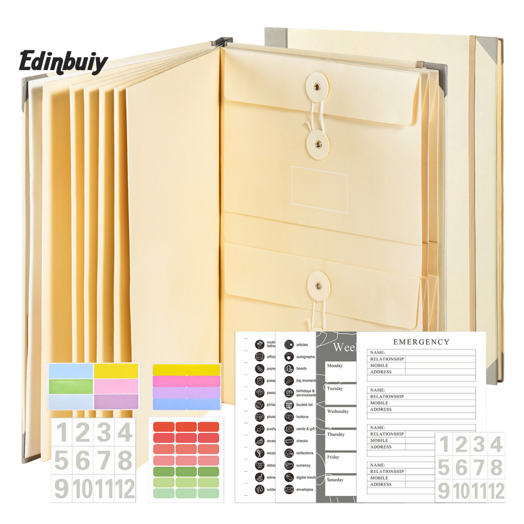 File Holder Document Storage Bag Family Organizer A4/legal Size for ...