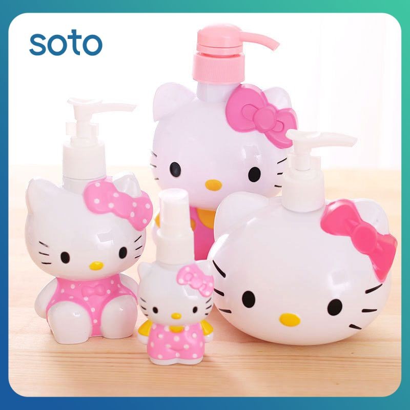 SOTO Bonito Hello Kitty Squeeze Bottle Gel De Banho Sanitizer Dish Soap ...