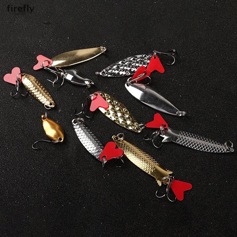 [Firefly] 5 Pçs/Set Metal Jig Spoon Spinner Isca De Pesca Wobbler ...