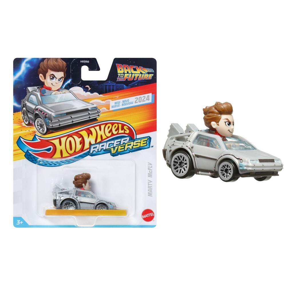 Miniatura Marty McFly - Time Machine - Back to the Future - Hot Wheels ...