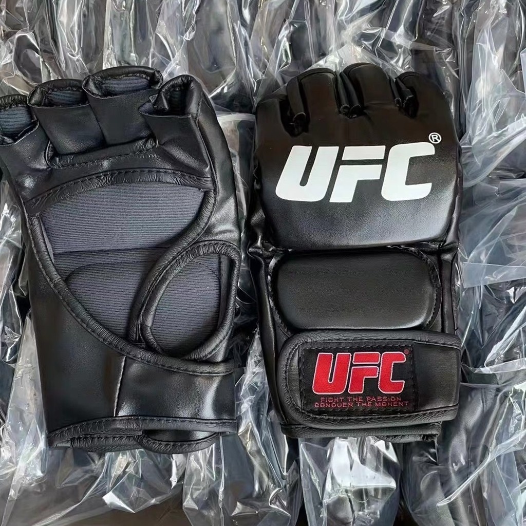 Caixa luvas de boxe luta das mulheres dos homens dedo dividido Sanda ...