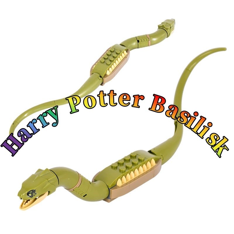Compatível com LEGO Harry Potter série Basilisk assembly building block ...