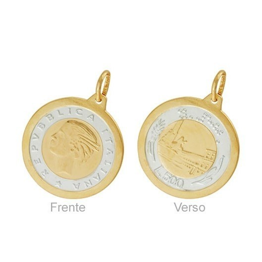 Pingente medalha lira italiana 25mm | Shopee Brasil