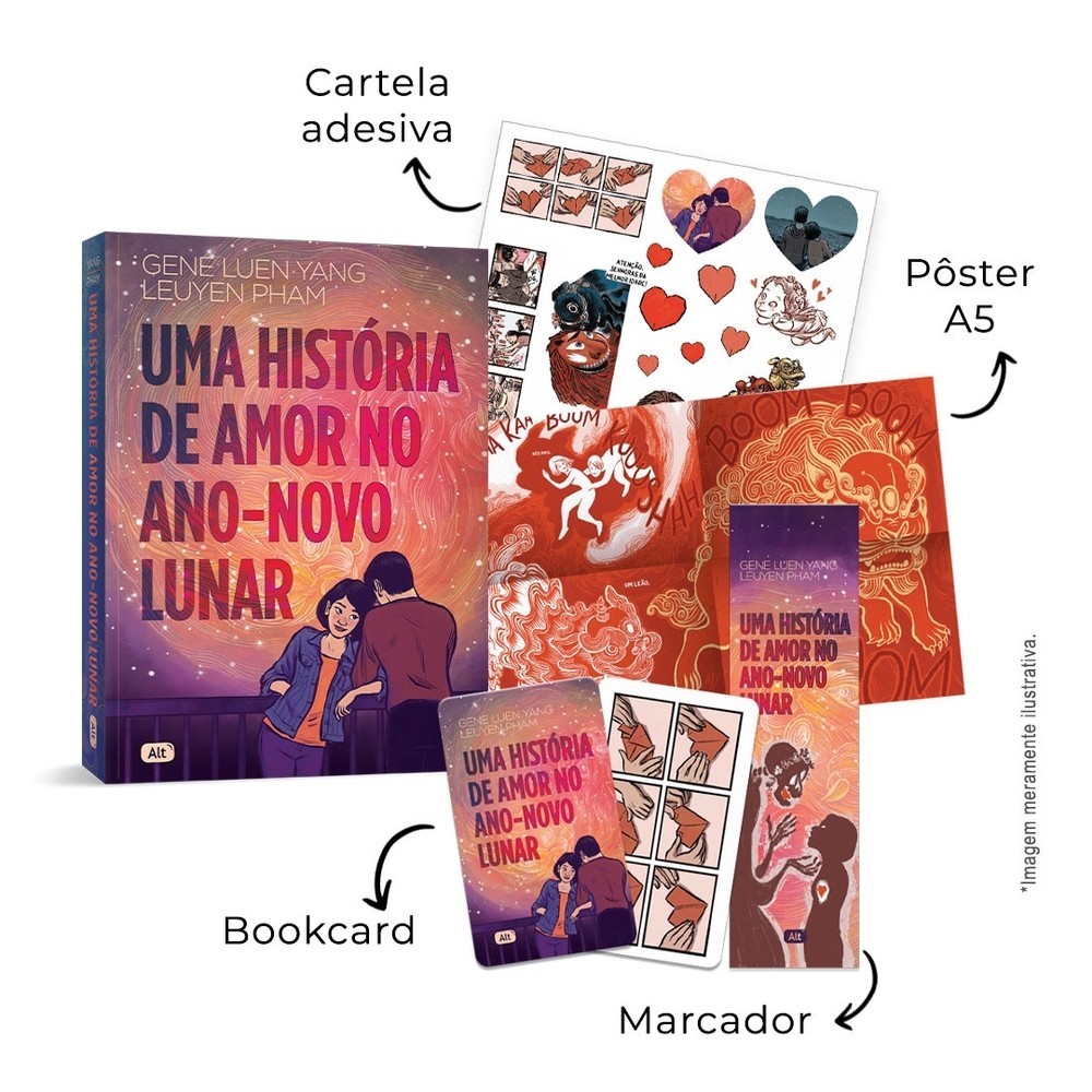 Livro Uma história de amor no Ano-Novo Lunar + Brindes por GENE LUEN YANG Editora GRUPO GLOBO ...