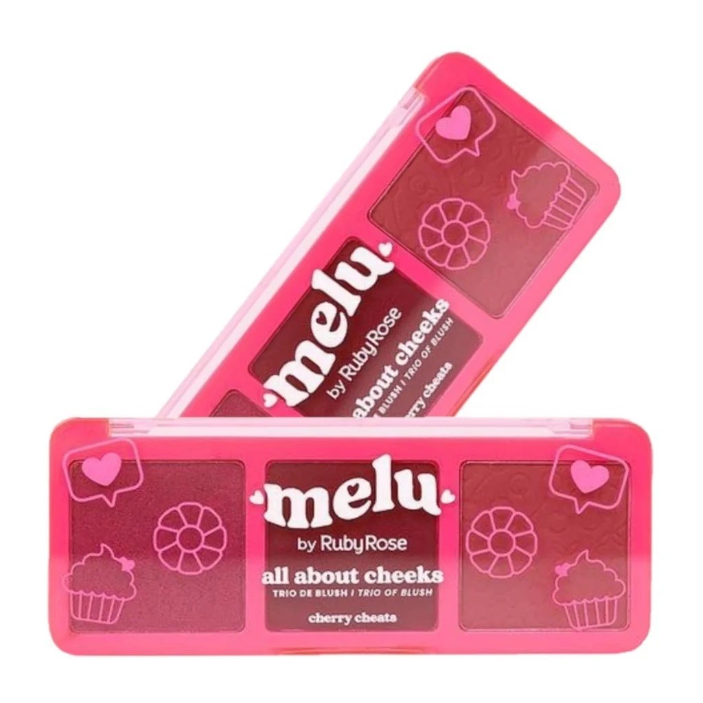 TRIO BLUSH ILUMIN CHERRY CHEATS MELU RUBY ROSE RR1000-1 | Shopee Brasil