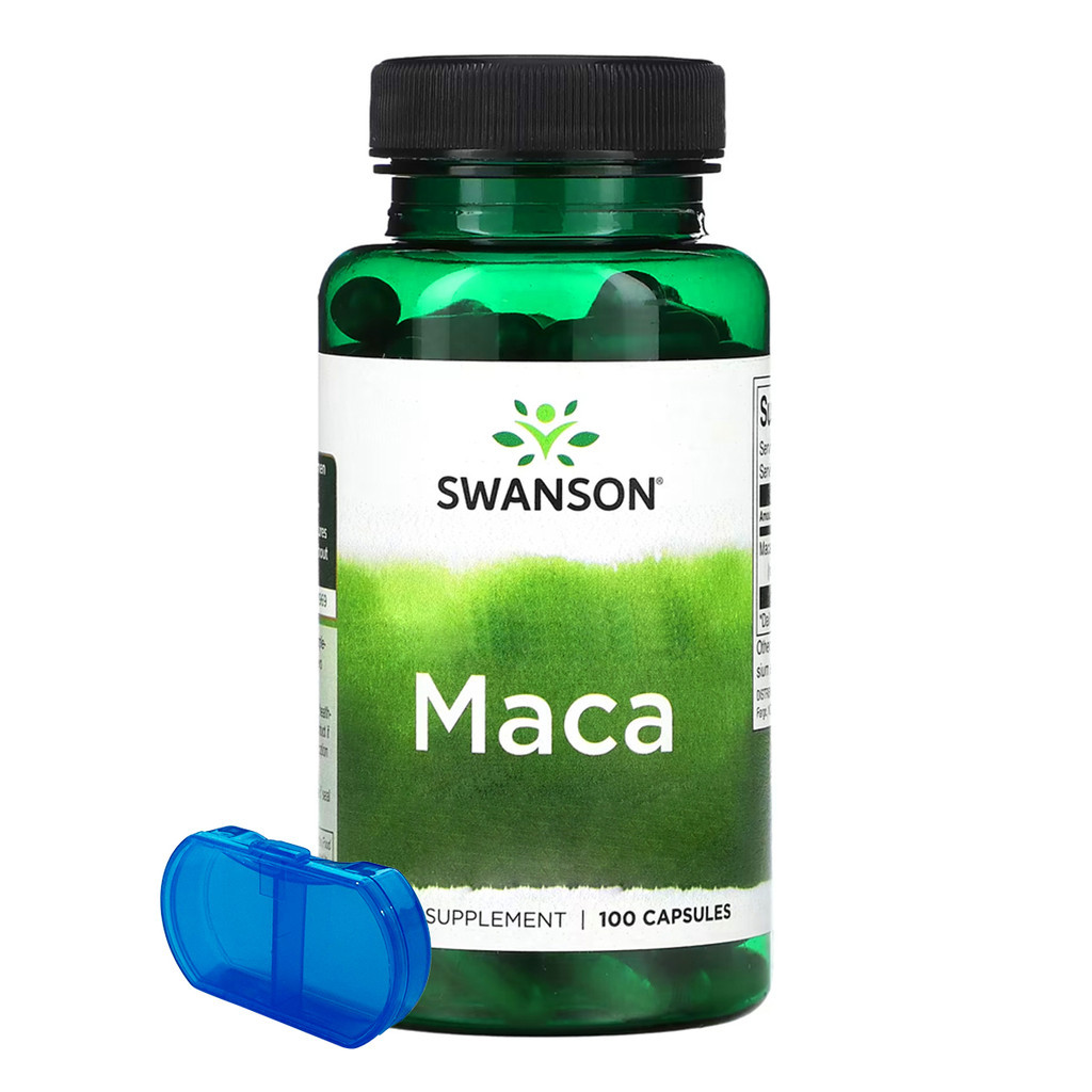 Espectro Maca 500mg Swanson 100 Cápsulas + Porta Cápsulas | Shopee Brasil