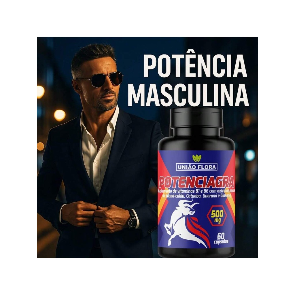 Azulzinho Natural Potenciagra Suplemento com Mana-cubiu 500mg, 60 ...