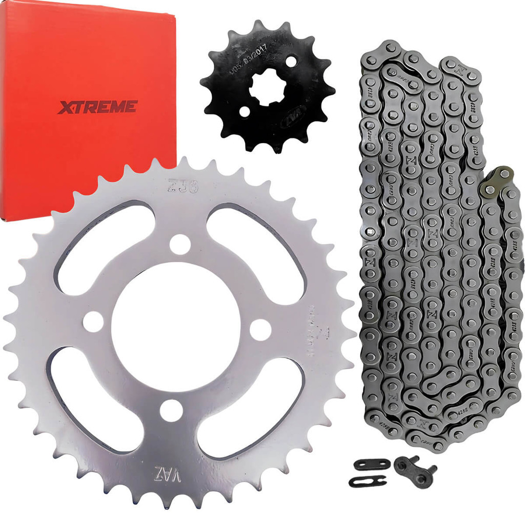 Kit Relação Transmissão Honda Dream 100 1992 a 1998 Reforçado Vaz+Cawu ...