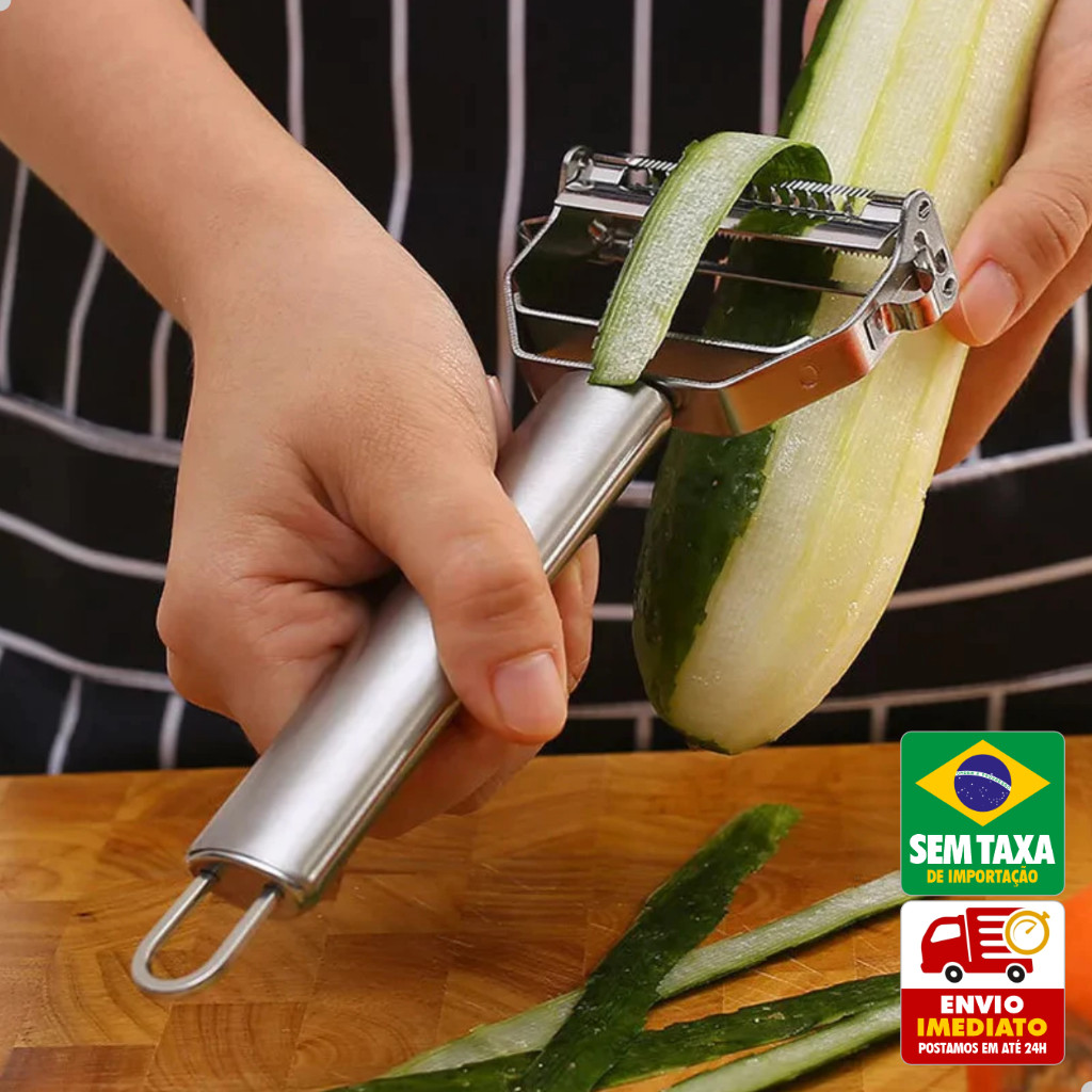 Descascador e Fatiador de Frutas e Legumes em Aço Inox Amigold 4277 ...
