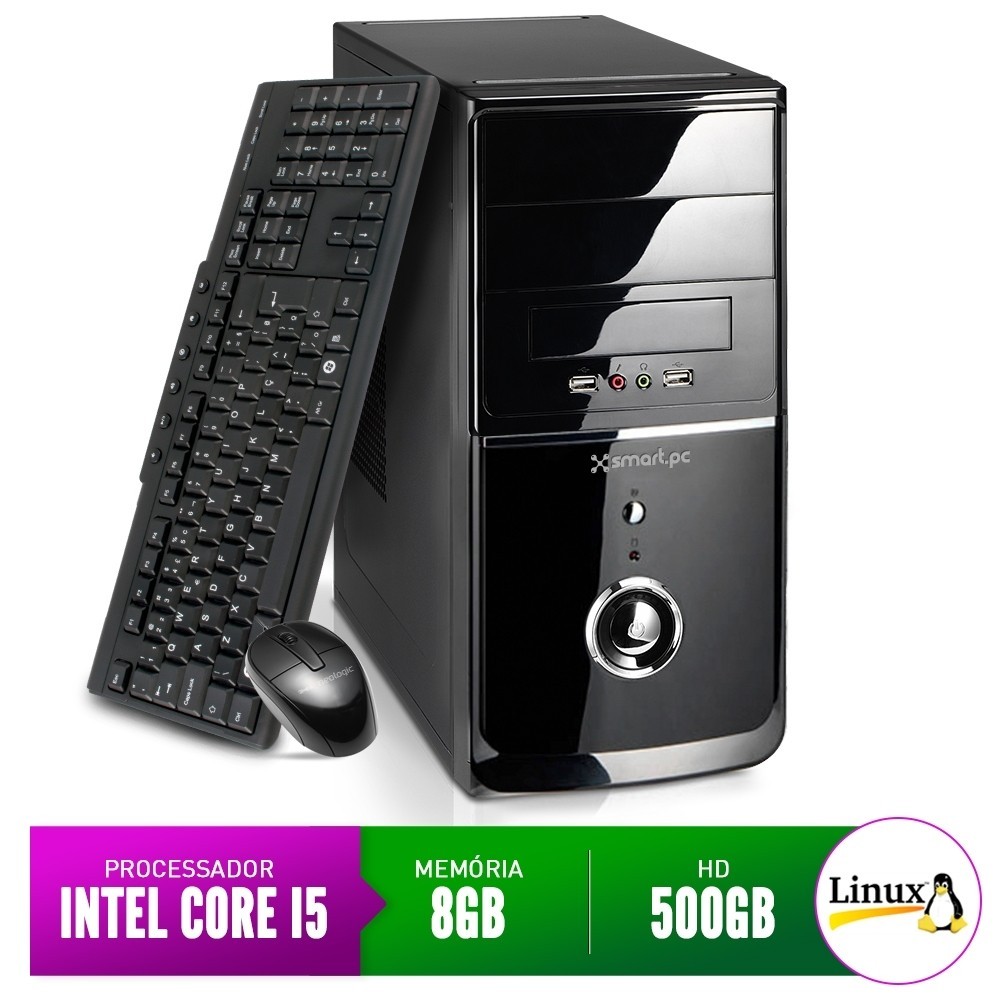 Computador Smart Pc 80214 Intel Core i5 (8GB HD 500GB) Linux | Shopee ...