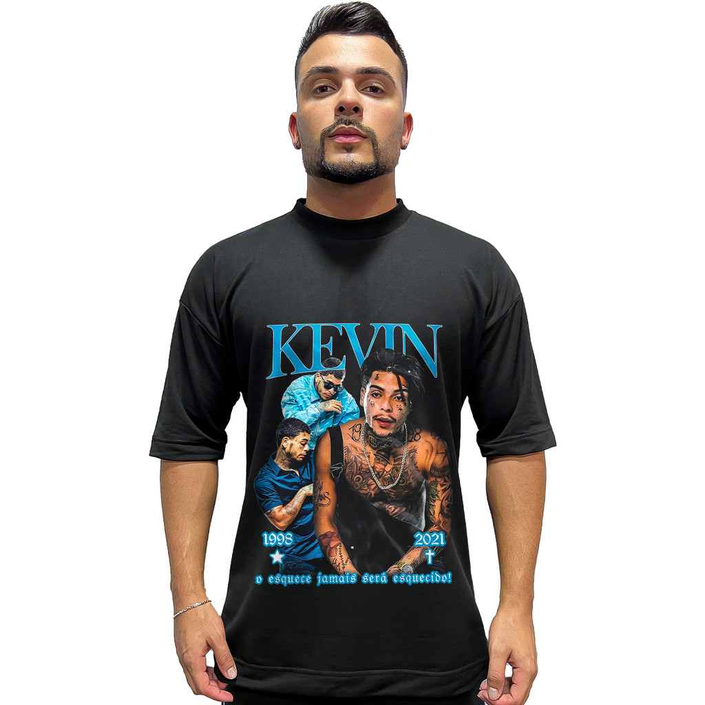 Camisa Mc Kevin Artista Street Oversized Personalizada | Shopee Brasil