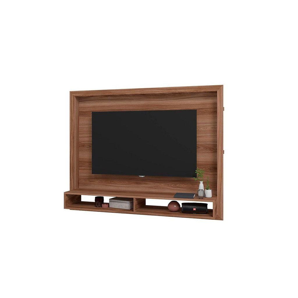 Painel Home p/TV BR420 até 55 Polegadas Castanho - BRV | Shopee Brasil