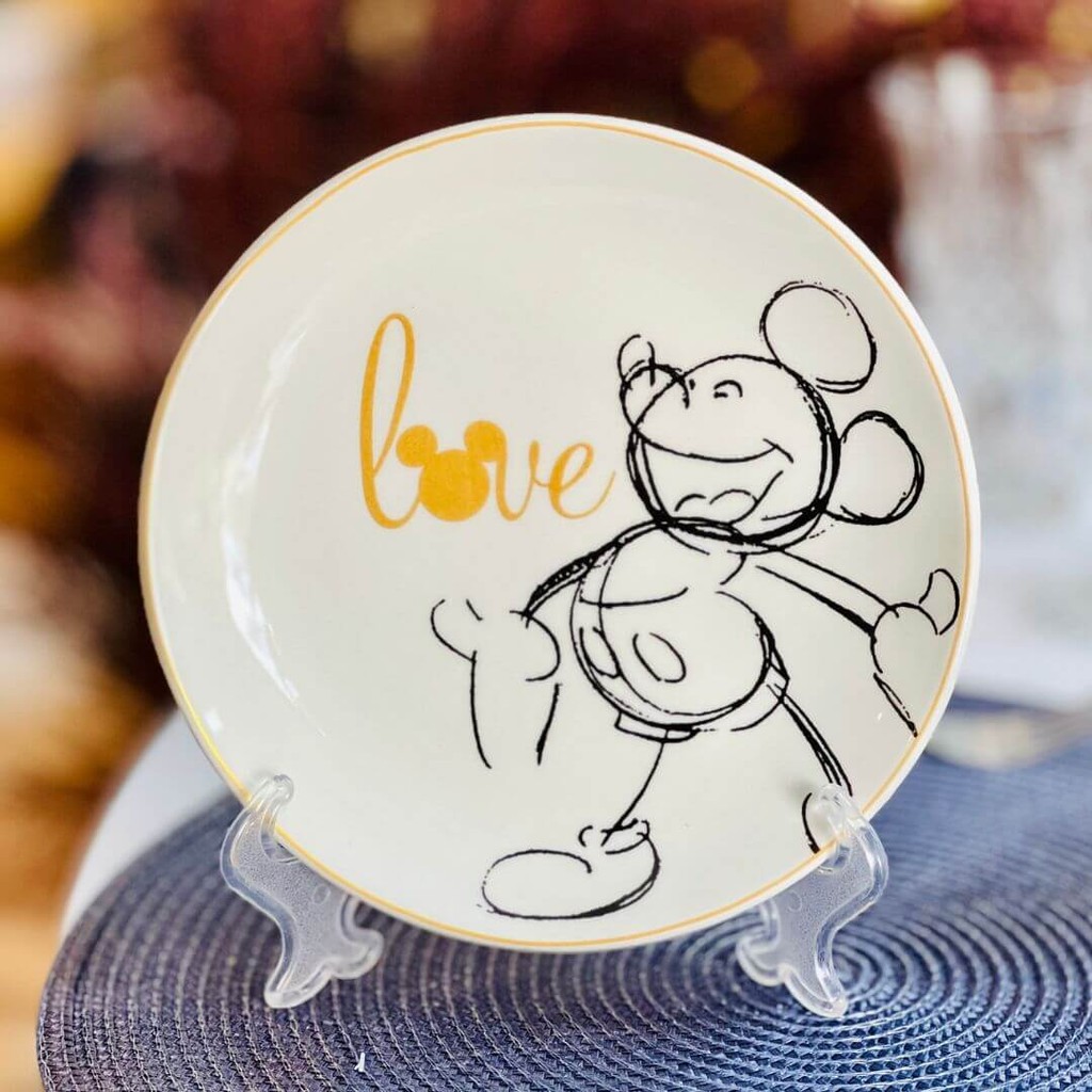 Prato Sobremesa Mickey Love - 20cm | Shopee Brasil