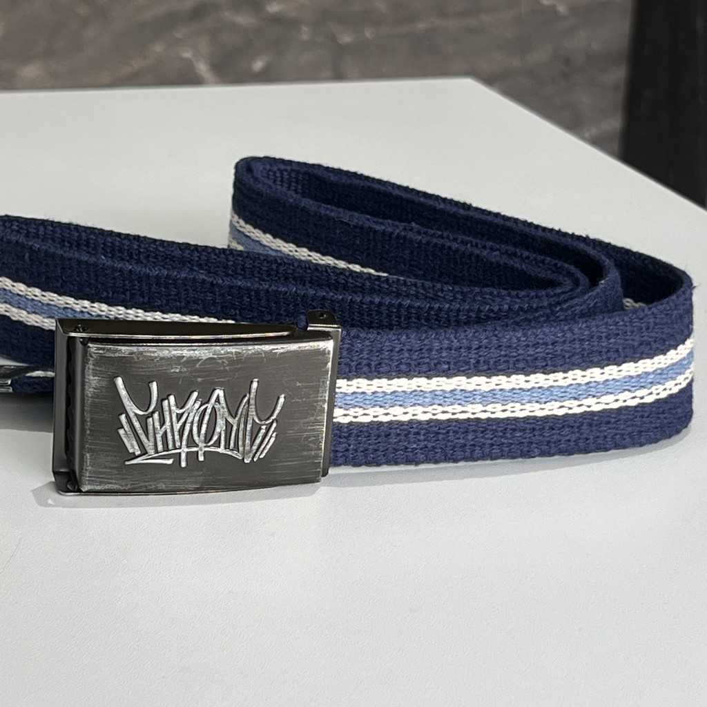 Cinto Masculino Listrado com fivela da marca Chronic | Shopee Brasil