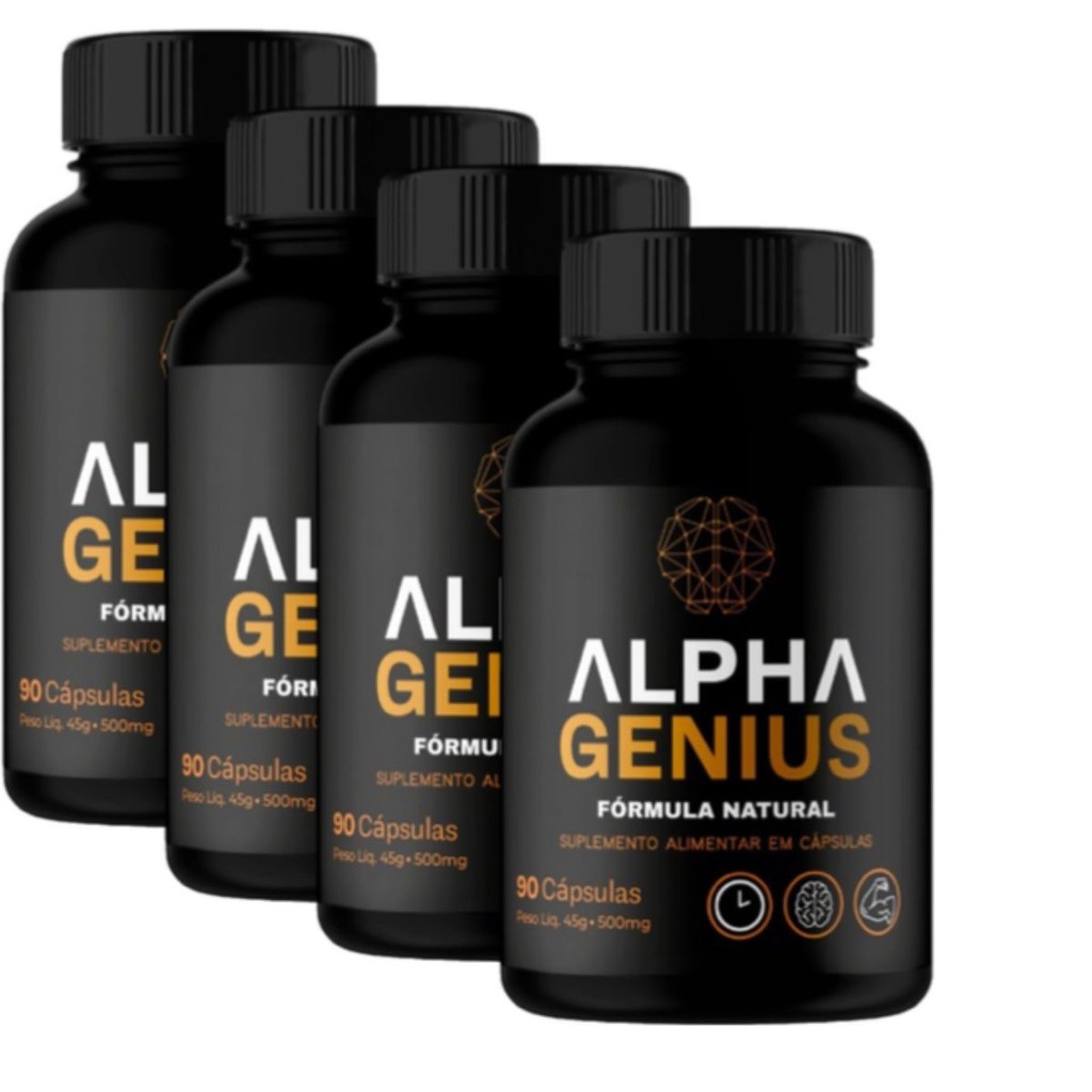 Kit 4x Alpha Genius 360 caps - Alpha Genius | Shopee Brasil