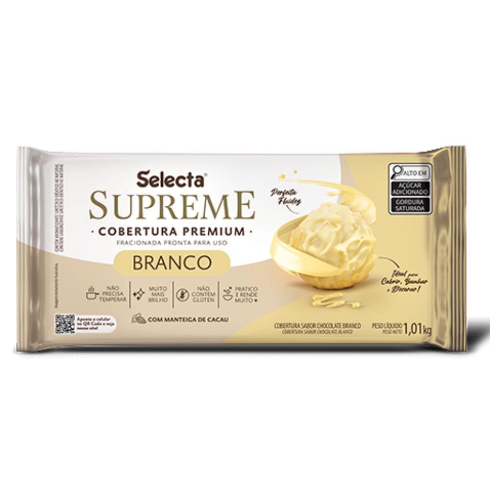 CHOCOLATE SELECTA SUPREME BRANCO 1,01 KG | Shopee Brasil