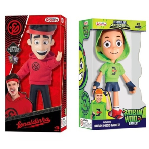 Boneco Enaldinho e Robin hood Gamer Brinquedo articulado bonecos ...